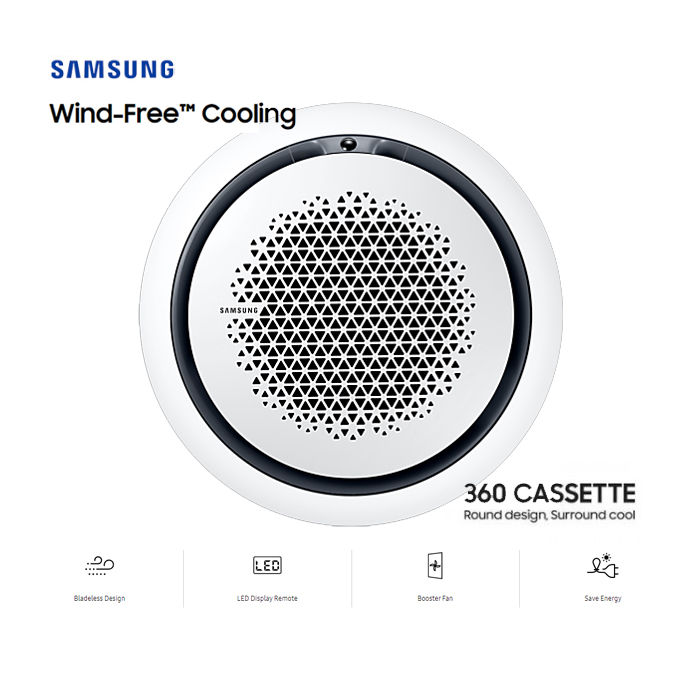 Samsung AC Cassette Inverter 360 Wind-Free 2 PK - AC052TN4PKC/EA